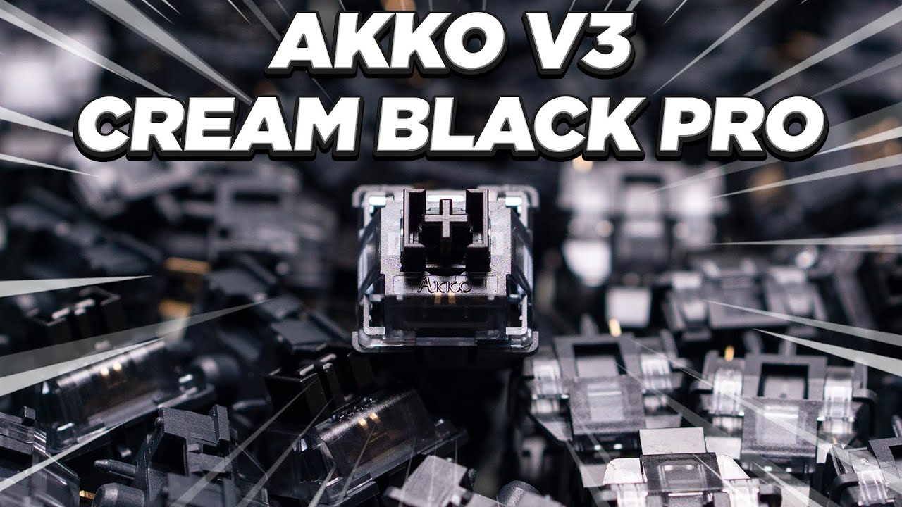 Gateron Ink Black KILLERS! | Akko V3 Cream Black Pro Switch Review ...