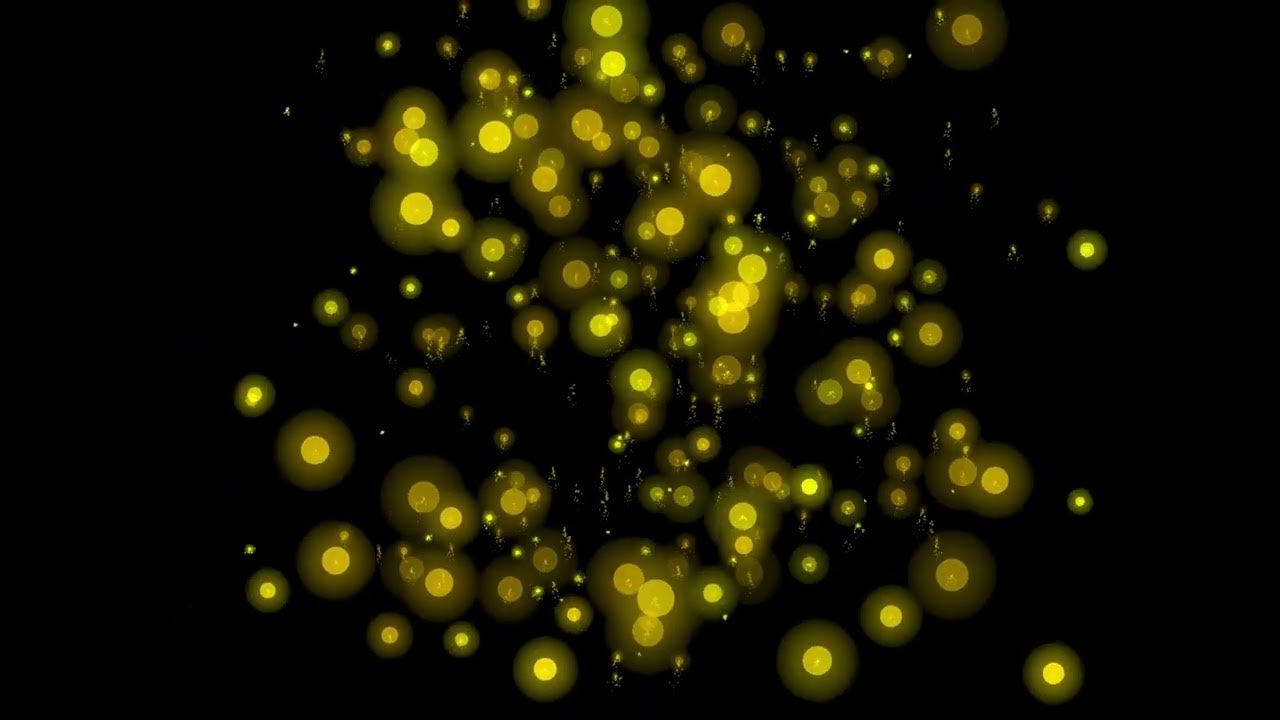 Glowing Yellow Particles Background | Free Motion Graphics | 4K UHD ...