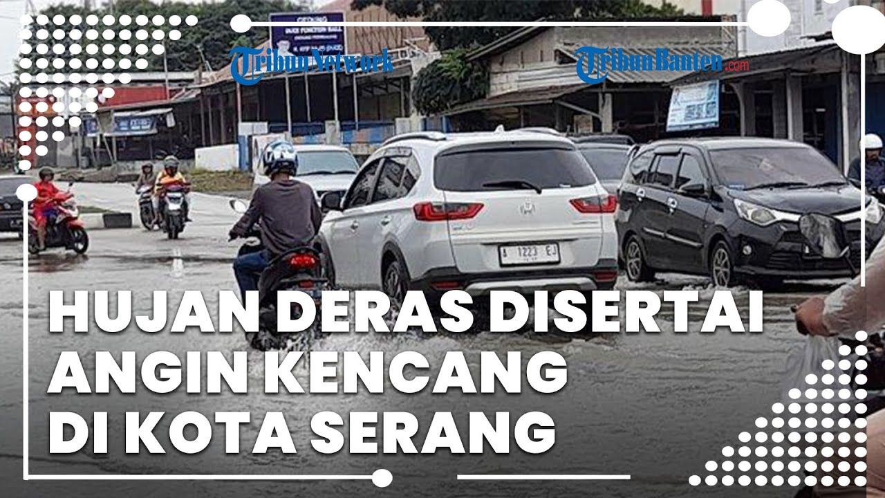 Jalan Tergenang dan Satu Pohon Tumbang di Lopang, Hujan Deras Disertai ...