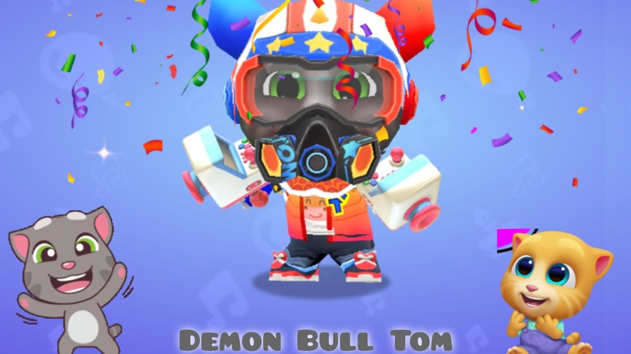 Talking Tom Wild Party Demon bull tom soccer club gameplay part 1 - YouTube