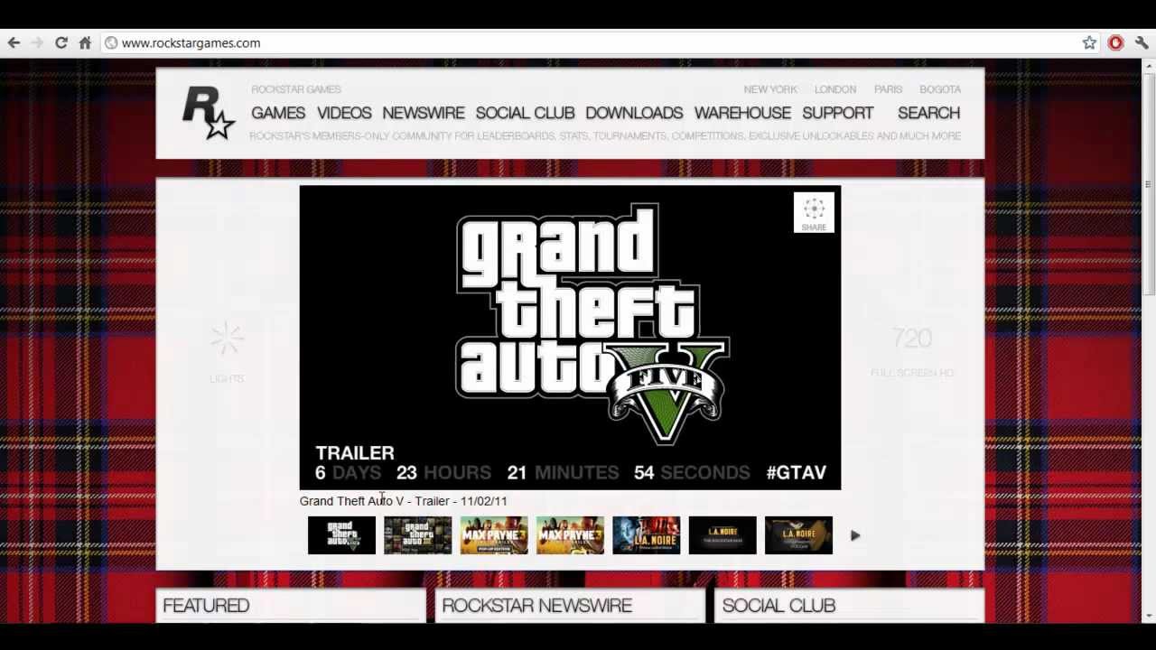 Grand Theft Auto 5 (GTA V) Official Announcement - OCTOBER 2011 - YouTube