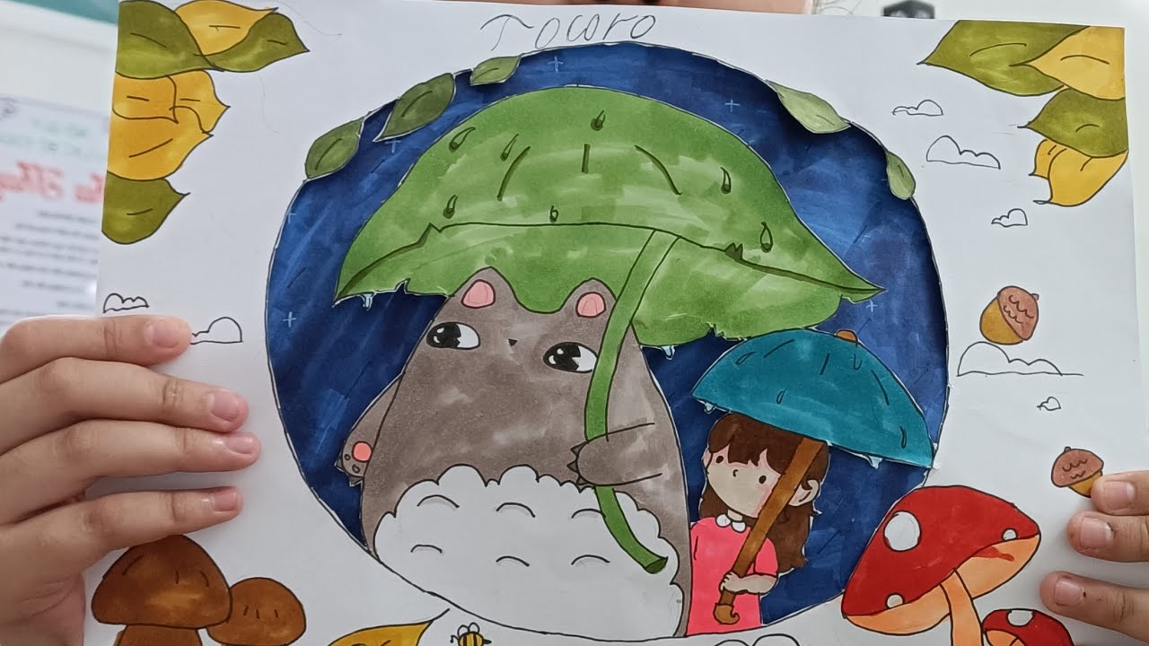 Hướng dẫn vẽ tranh mèo Totoro 3D - YouTube
