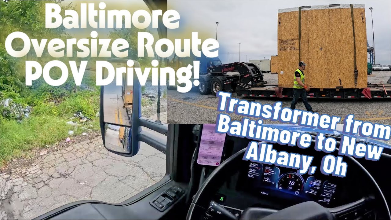 Port of Baltimore Oversize Route POV Driving! - YouTube
