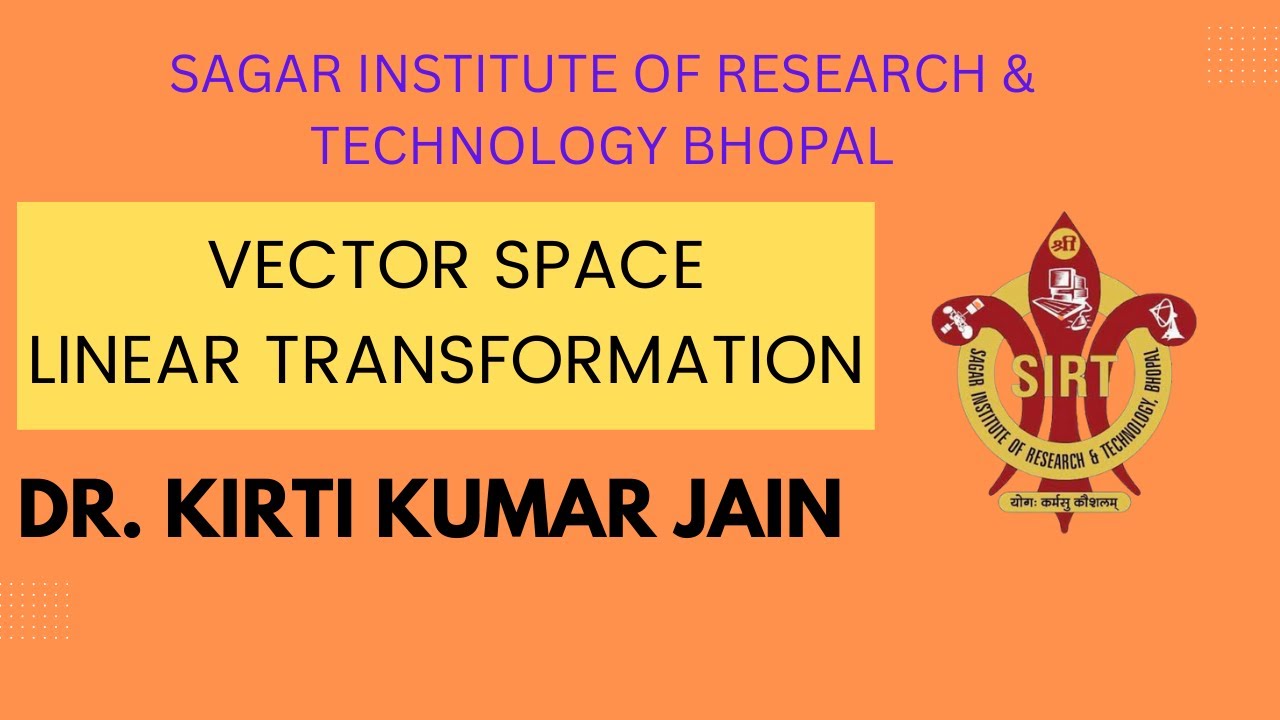 VECTOR SPACE Linear Transformation - YouTube