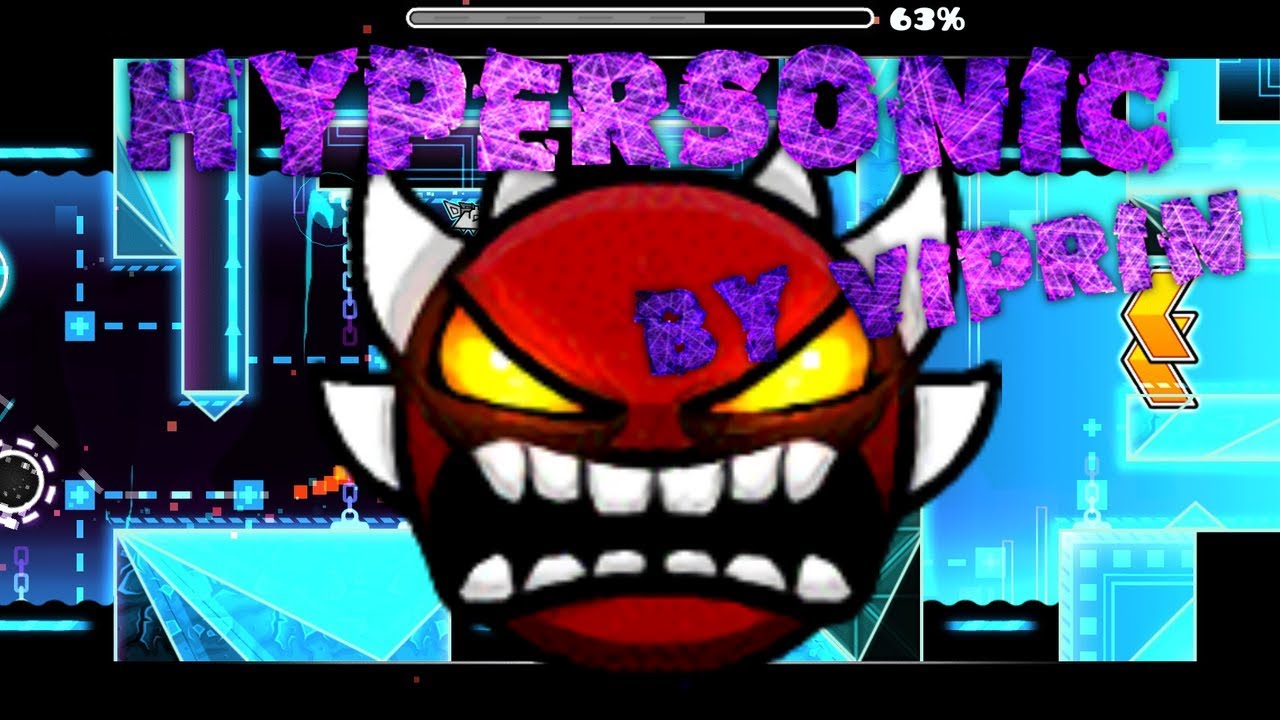 [LIVE] Geometry Dash - HyperSonic [By ViPriN] - Extreme Demon - YouTube