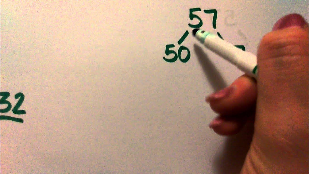 Halving numbers using partitioning - YouTube