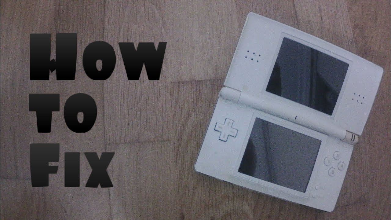 Nintendo ds lite bottom screen flash repair - YouTube
