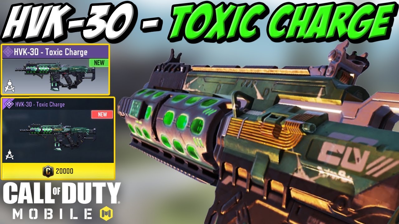 HVK 30 TOXIC CHARGE BLUEPRINT GAMEPLAY in COD MOBILE | Season 4 Credit ...