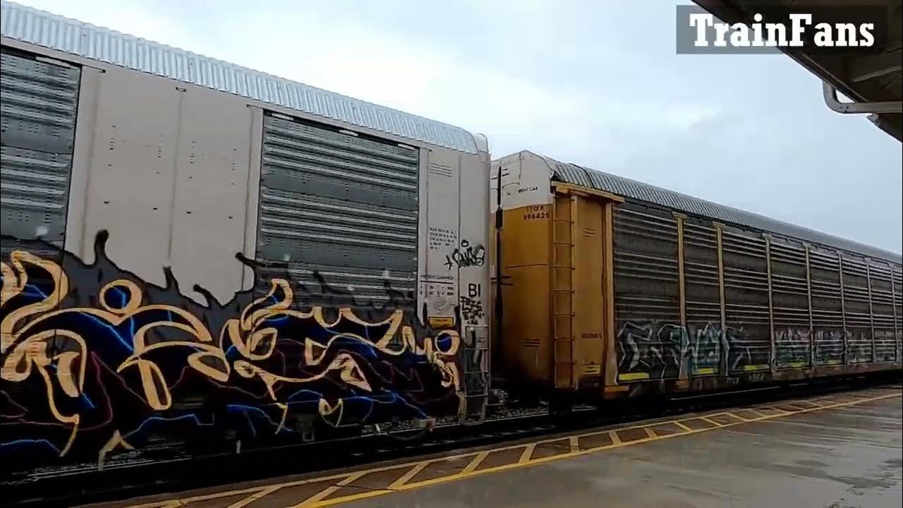 CN 2892 Every Child Matters Locomotive & CN 3192 Autorack Train In Sarnia Apr 06 2022 - YouTube