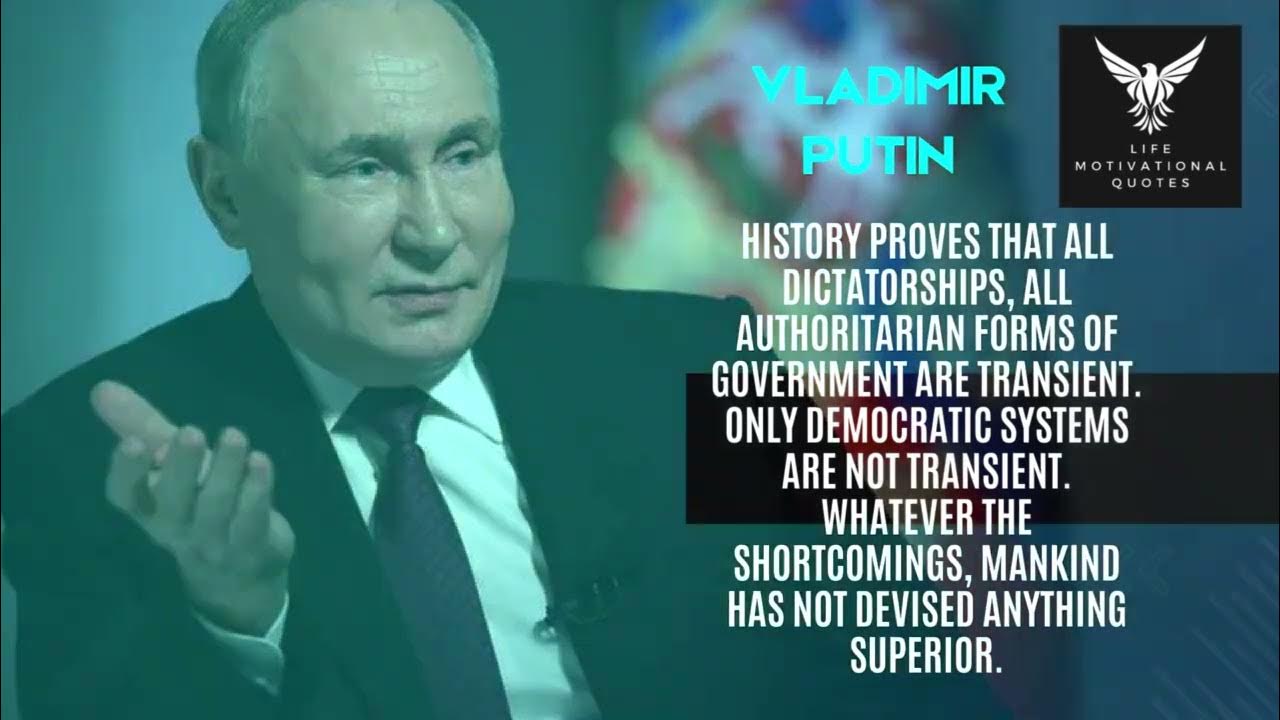 Vladimir Putin Quotes Life Motivational Quotes - YouTube