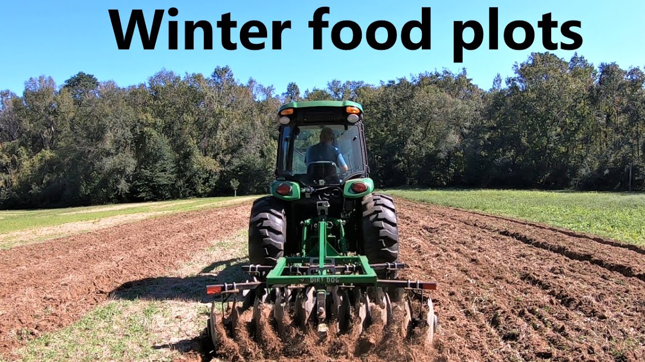 #191 Planting winter deer food plots! John Deere 4066R - YouTube