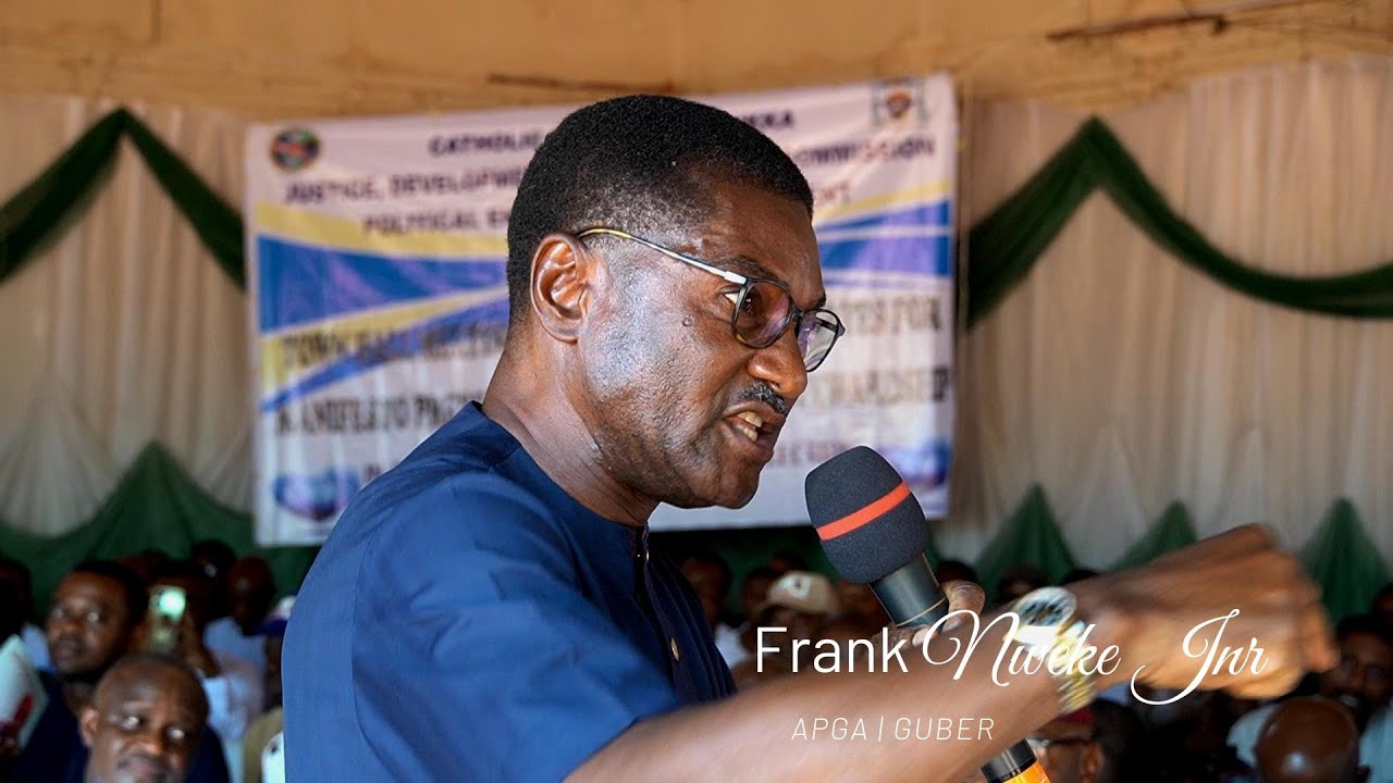 FRANK NWEKE JNR. @ THE TOWN HALL MEETING FOR SENATORIAL AND GUBER ...