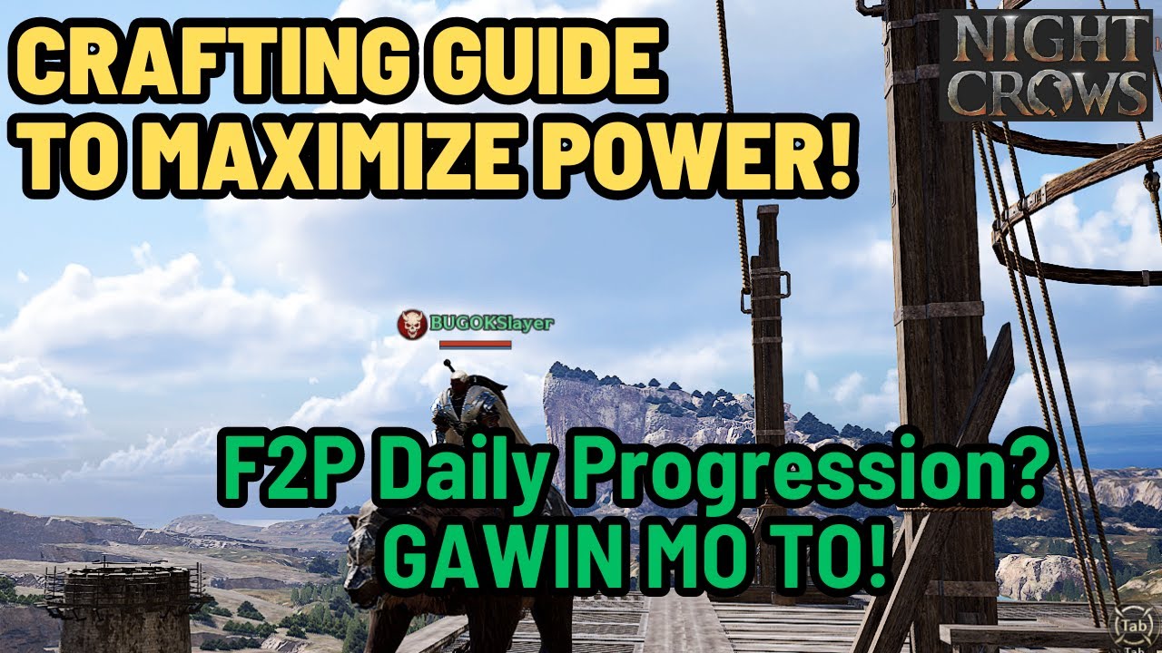 NIGHT CROWS CRAFTING GUIDE for Beginners to Reach 41k+ Power F2P | NFT ...