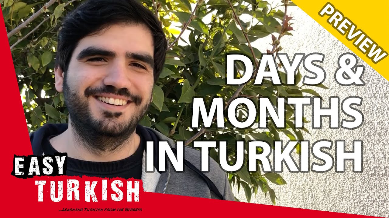 Days and months in Turkish (PREVIEW) | Super Easy Turkish 7 - YouTube