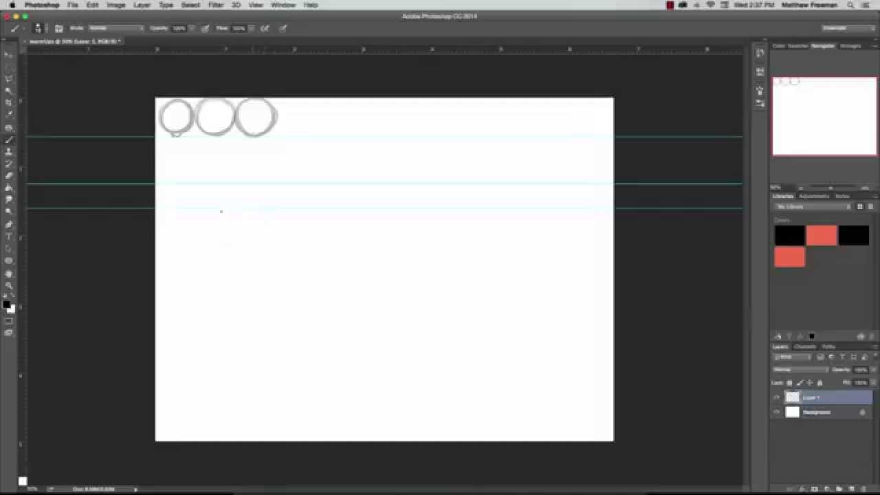 Digital Painting: Using rulers and guide lines in Photoshop - YouTube