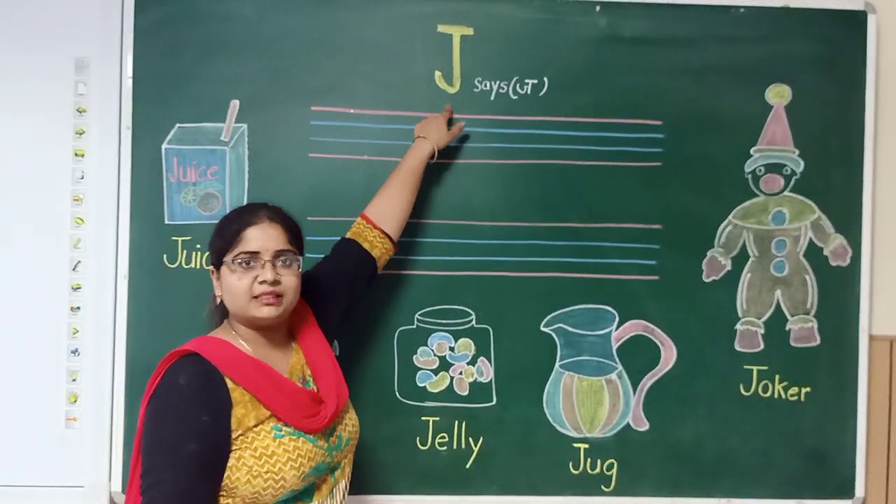 Introduction of letter " J " - YouTube