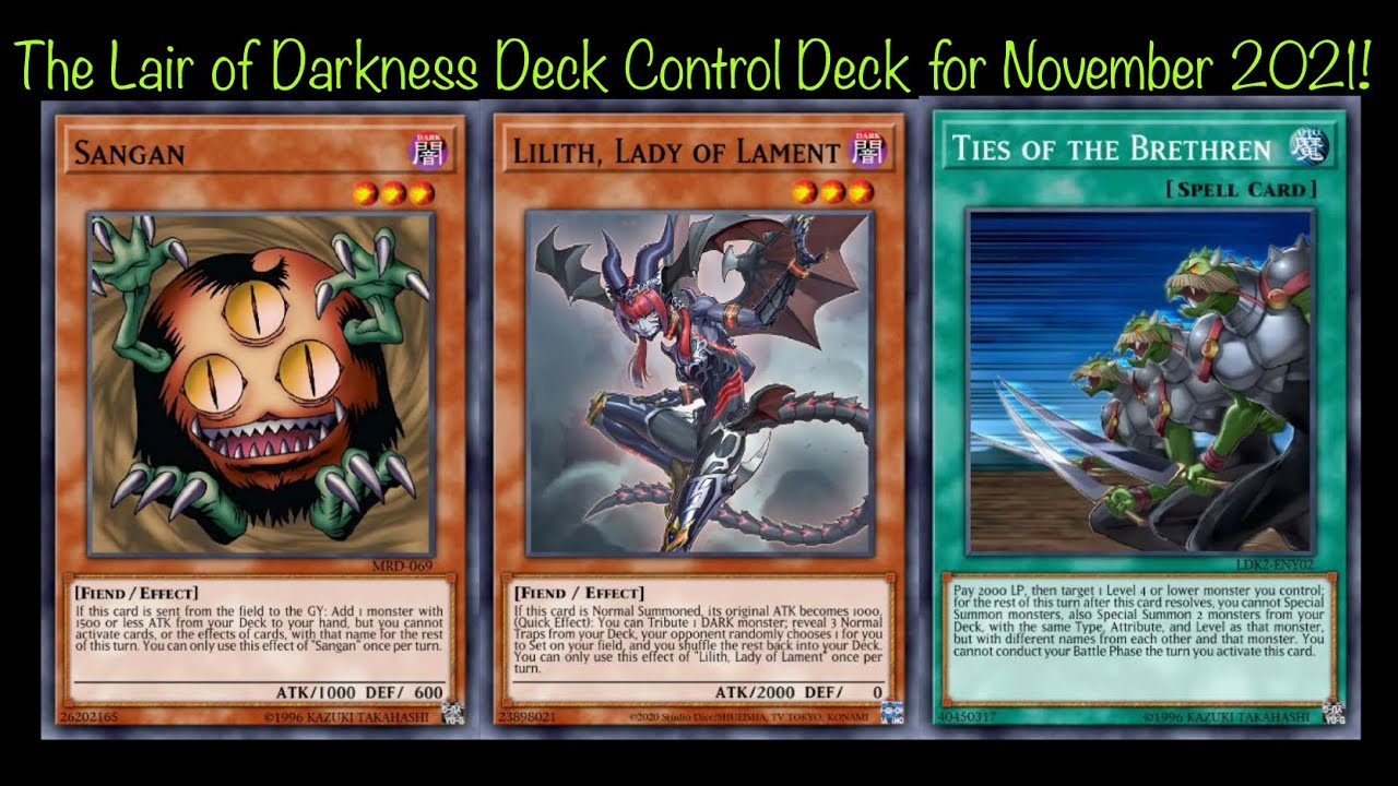 Yugioh! A Lair of Darkness Control Deck for November 2021 that You've ...