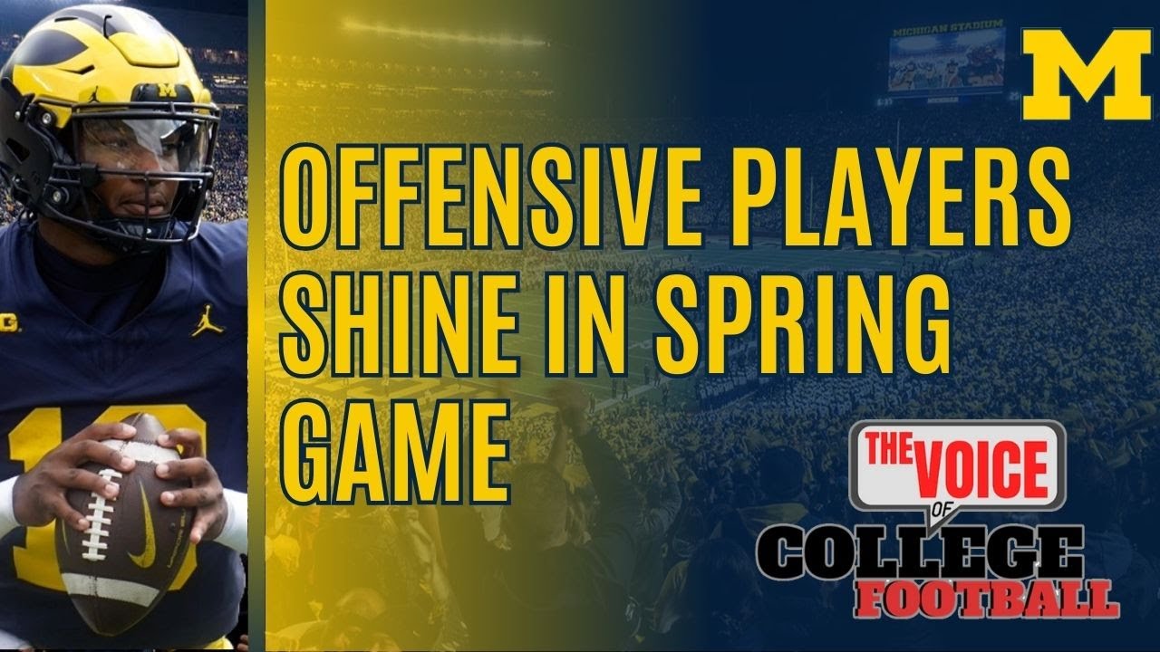 Michigan Offense IMPRESSES in 2024 Spring Game - YouTube