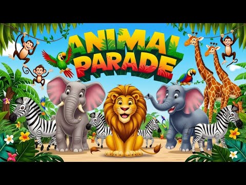 Animal Parade: A Fun Jungle Poem for Kids! @Kidpoemtv - YouTube