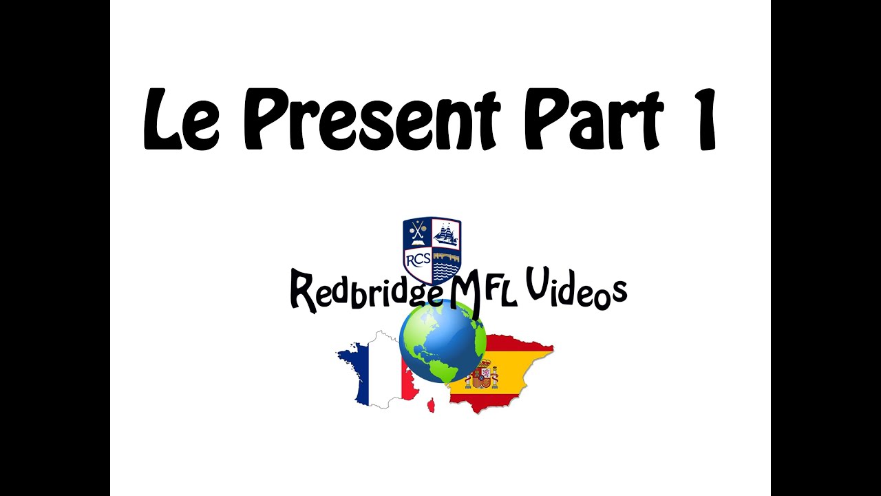 The Present Tense in French Part 1 - YouTube