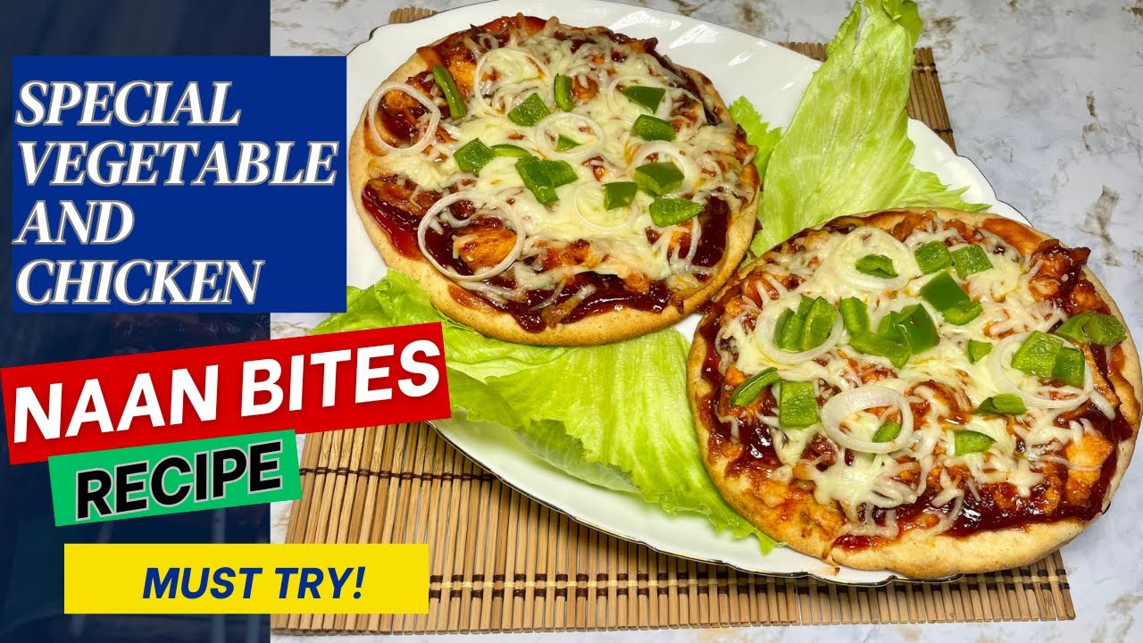 Vegetable Chicken Naan Bites Recipe | Chef Ariz Recipes - YouTube