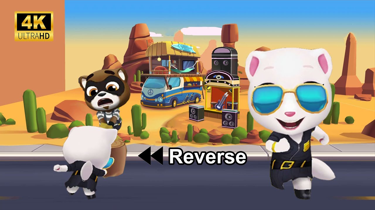 Talking Tom Gold Run Boss Fight Super Tom Reverse 4K UHD 60 FPS - YouTube