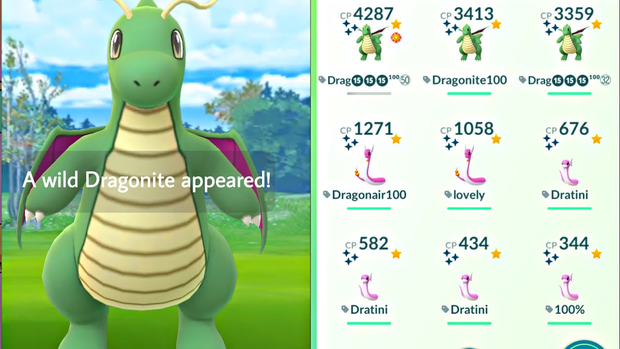 What!😵 Rain of Shundo Dragonite Pokemon Go | Dratini Community Day ...
