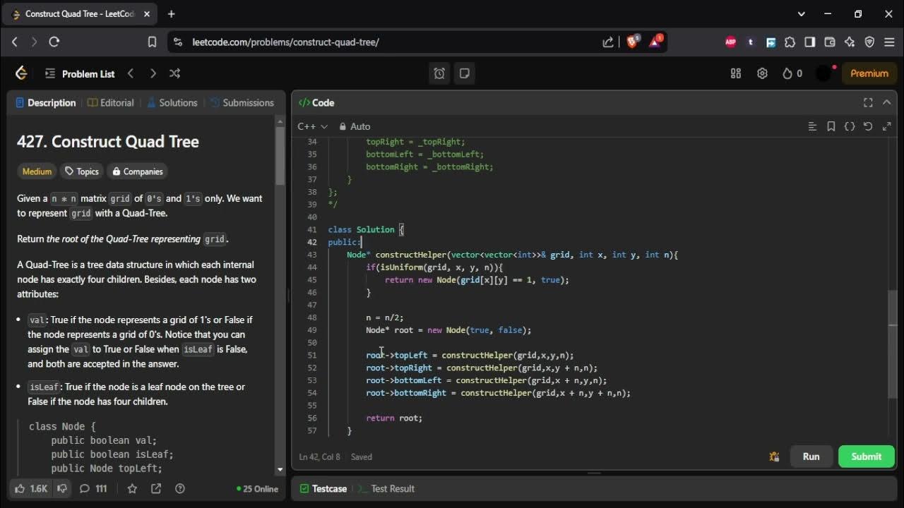 leetcode-427 - YouTube