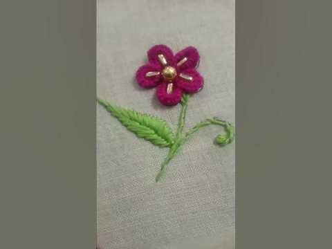 latest 3f hand embroidery pattern for beginners @embo_spark #embroidery ...