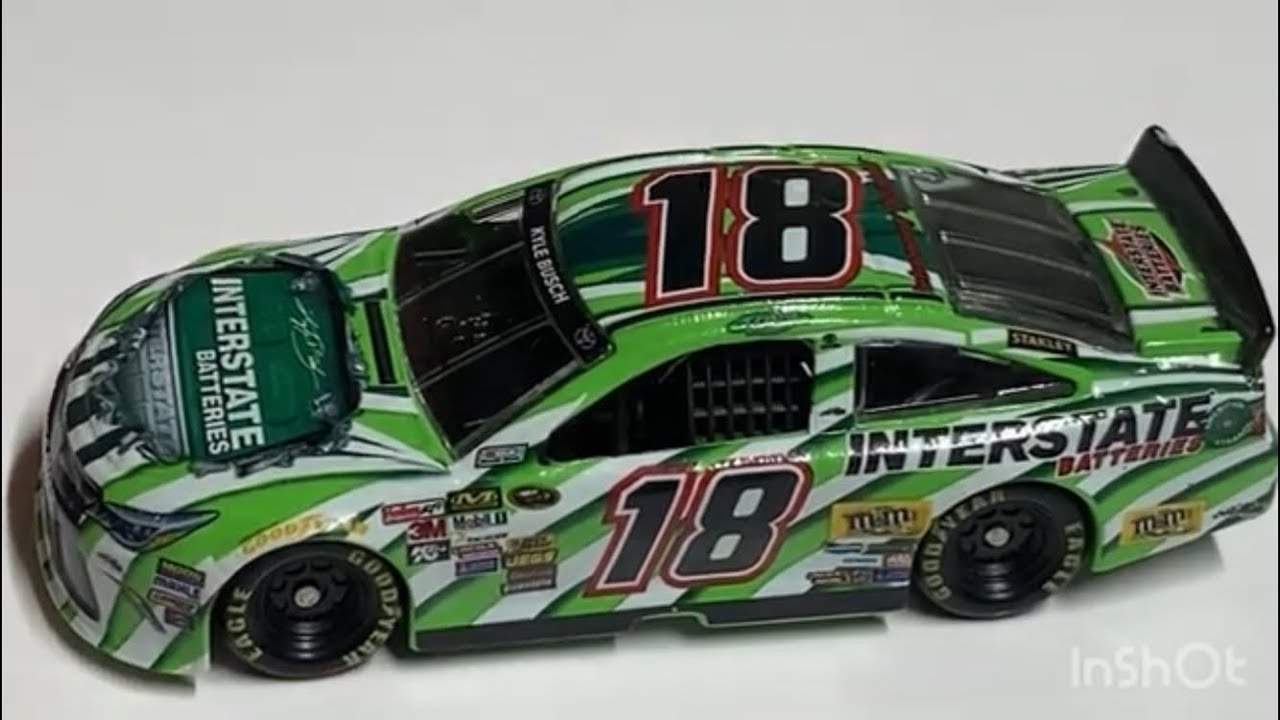 Kyle Busch 2015 interstate batteries diecast review - YouTube