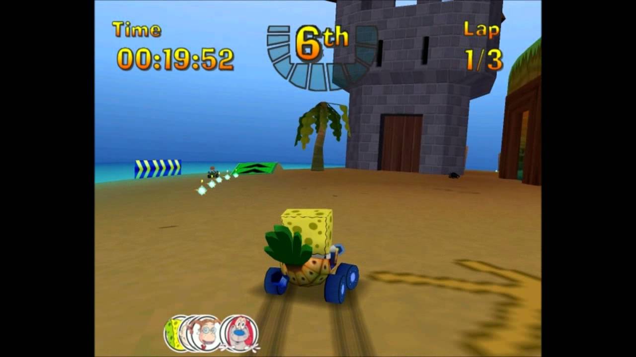Nicktoons Racing with Spongebob & Bereghost - YouTube