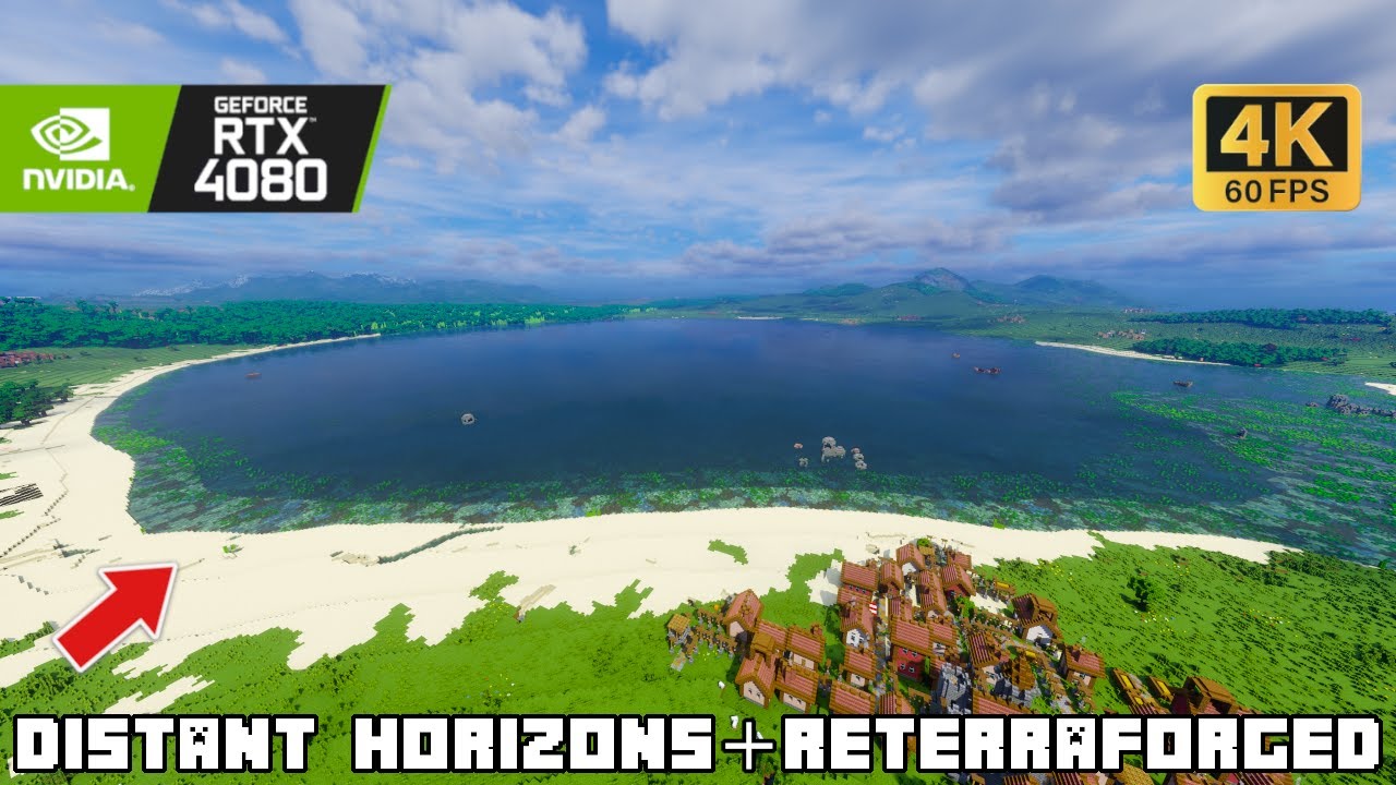 Big Round Lake | Exploring with Distant Horizons + ReTerraForged - YouTube