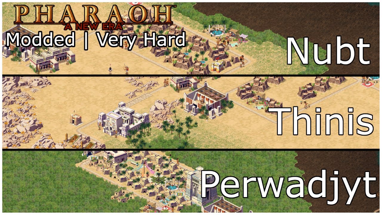 Pharaoh ANE | Missions 1-3 | Very Hard | Modded - YouTube