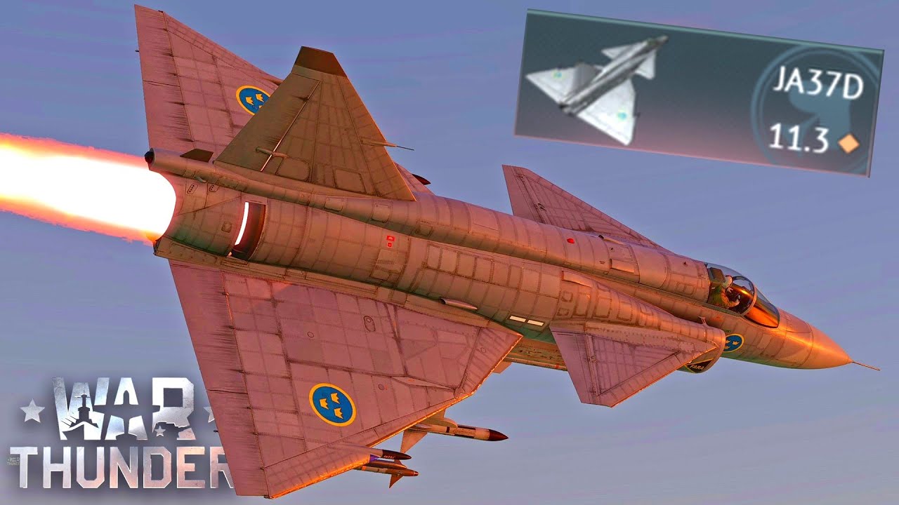 JA37D Aircraft Destroyed Moments | War Thunder Air RB Gameplay ...