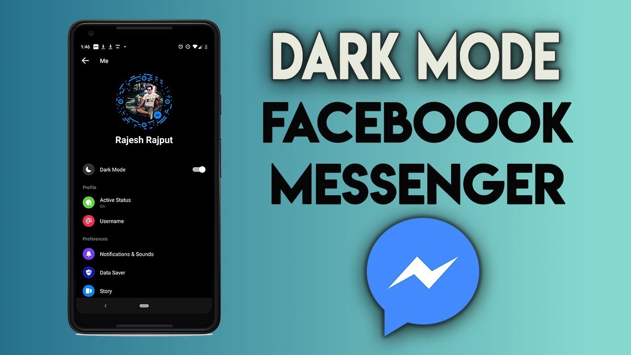 How to Enable HIDDEN DARK MODE on FACEBOOK MESSENGER - YouTube