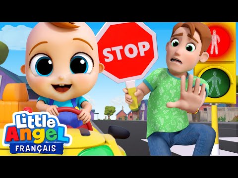 Stop la voiture, Bébé Louis 🔴 Rouge ou Vert 🟢 Comptines Little Angel Français