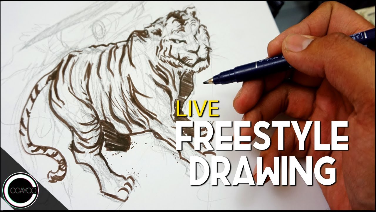 Freestyle Sketch Live #14 - YouTube