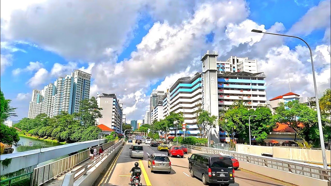 18 min on the bus in Singapore | Kallang pudding | Bendemeer | Jln ...