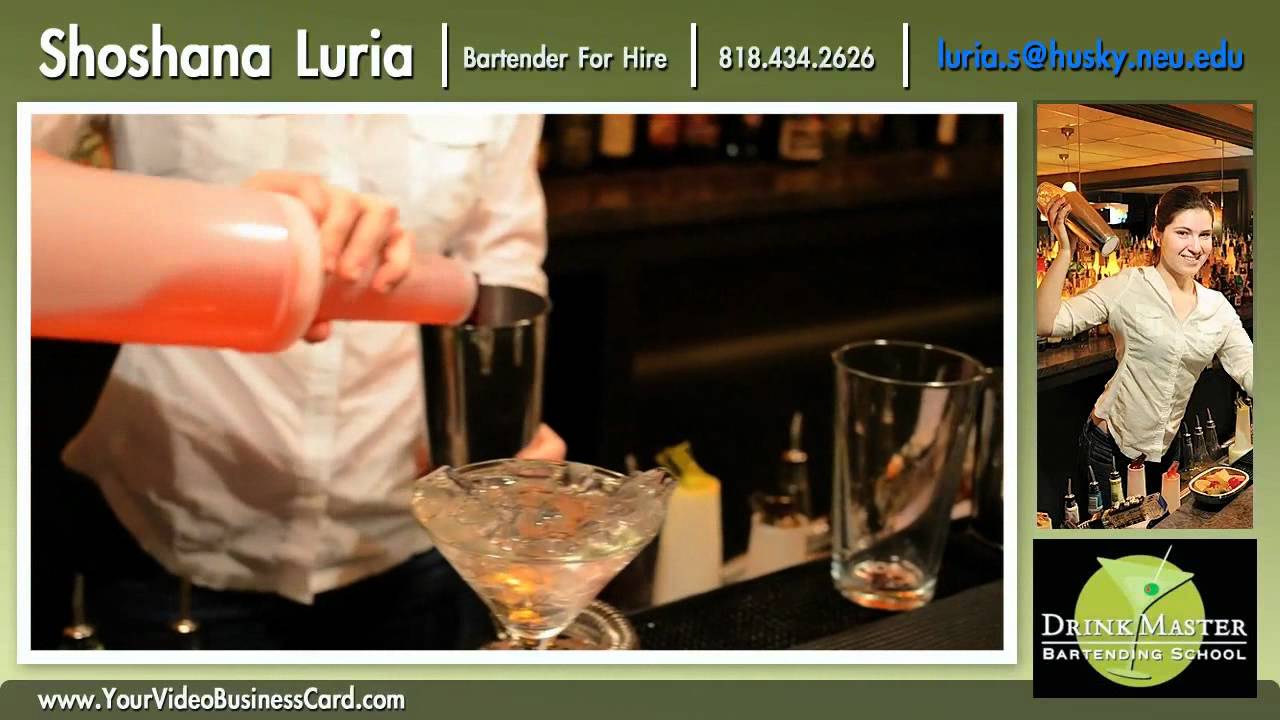 Your Video Business Card / Drinkmaster / Shoshana Luria - YouTube