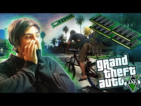 1 GB RAM İLE GTA 5 OYNAMAK OHA!!!