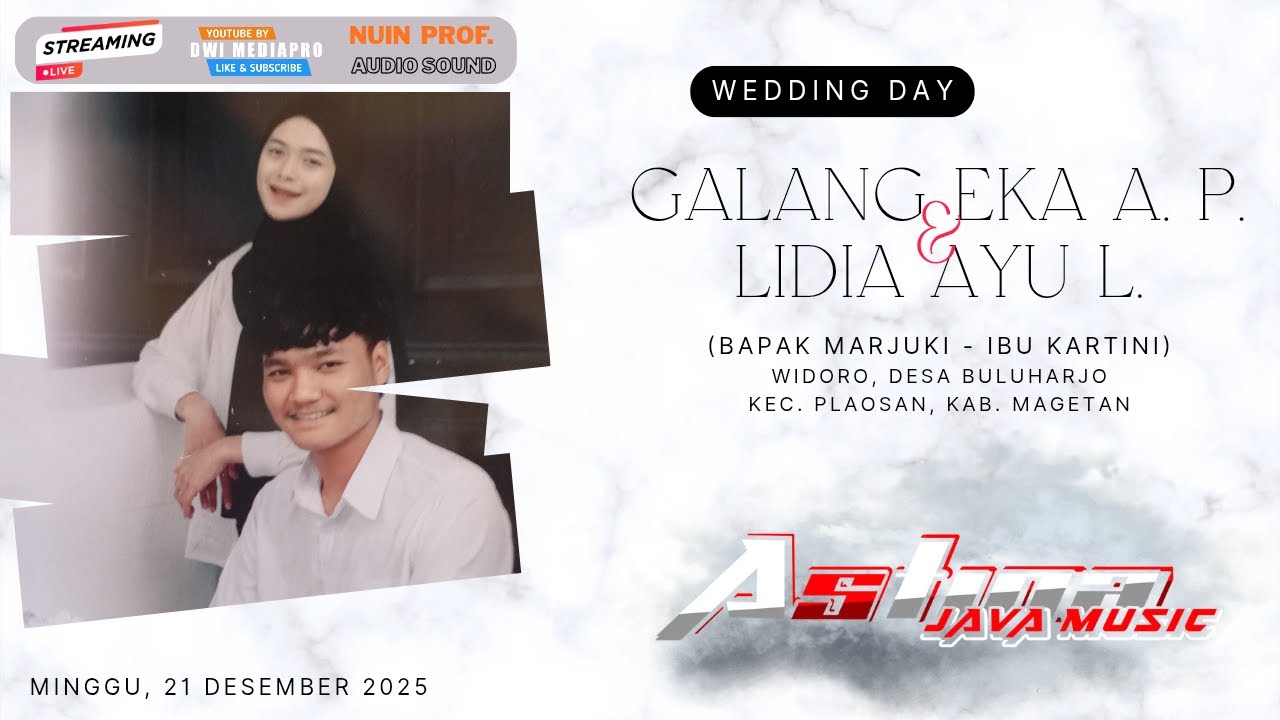 Live.!! Cs. ASTINA Music - NUIN Audio | Wedding GALANG & LIDIA AYU ...