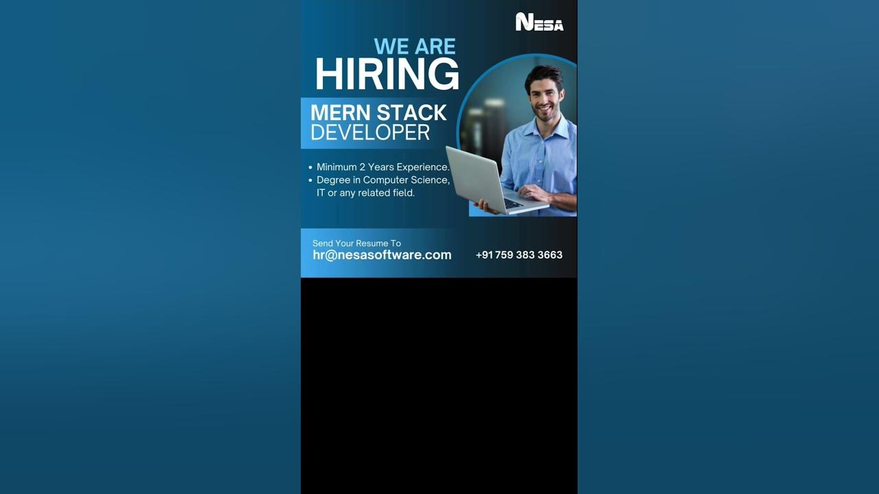 🚀 NESA Software Hiring MERN Stack Developer | 2+ Years Experience | Apply Now! #job #hirings # ...