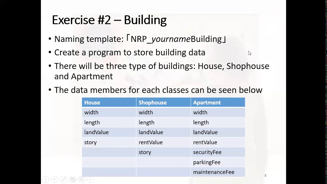 Object Oriented Programming Week11b - Abstract Exercise - YouTube