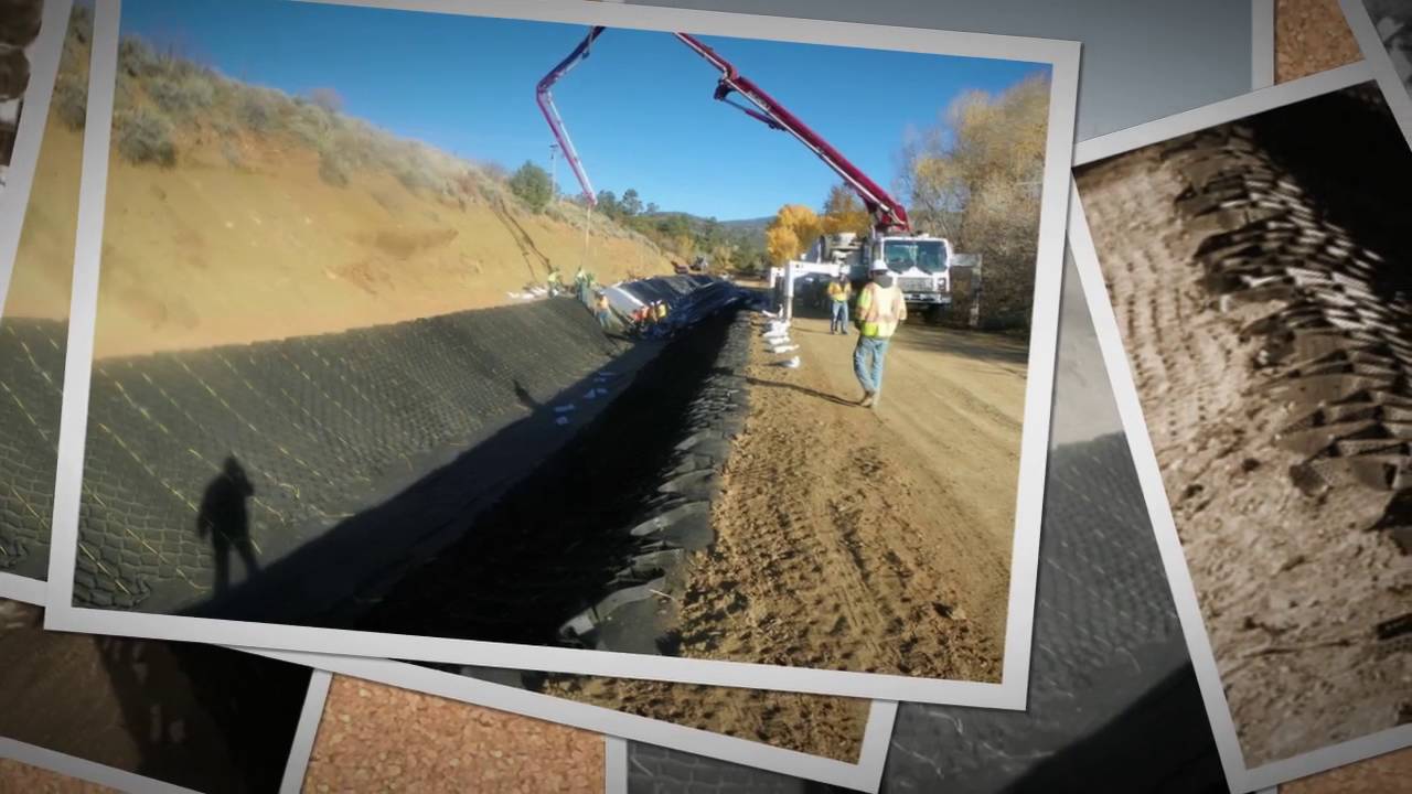 Geoweb Colorado Irrigation Canal Lining - YouTube