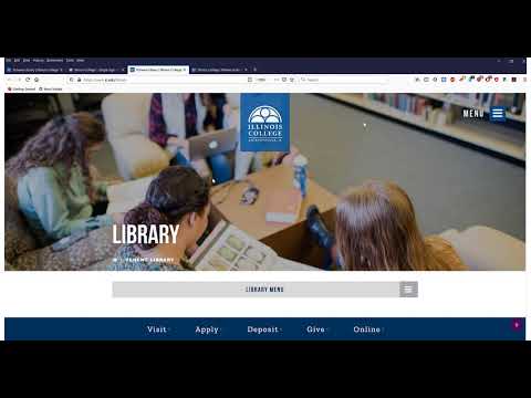 Schewe Library Getting to the Library's Homepage - YouTube