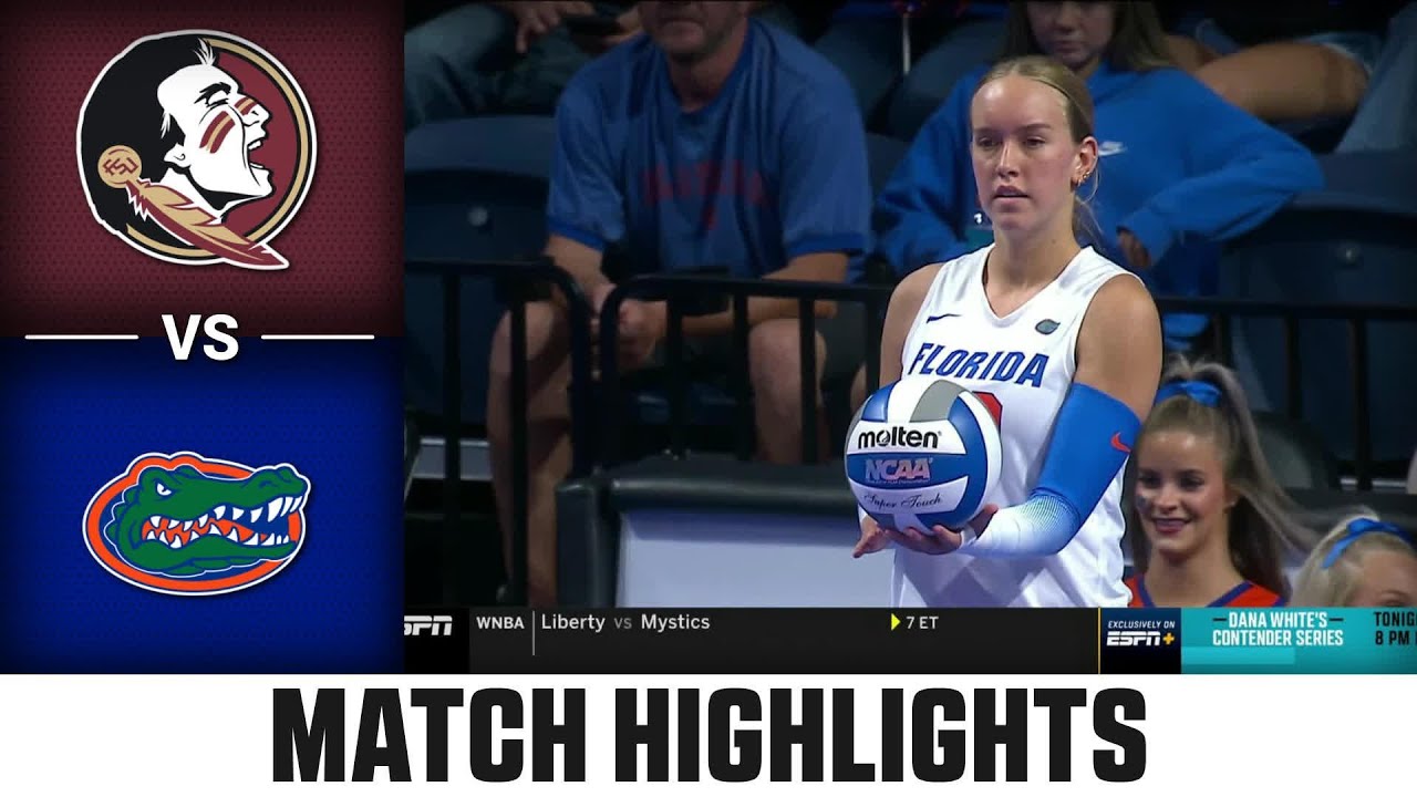 Florida State vs. Florida Match Highlights | 2024 ACC Volleyball - YouTube