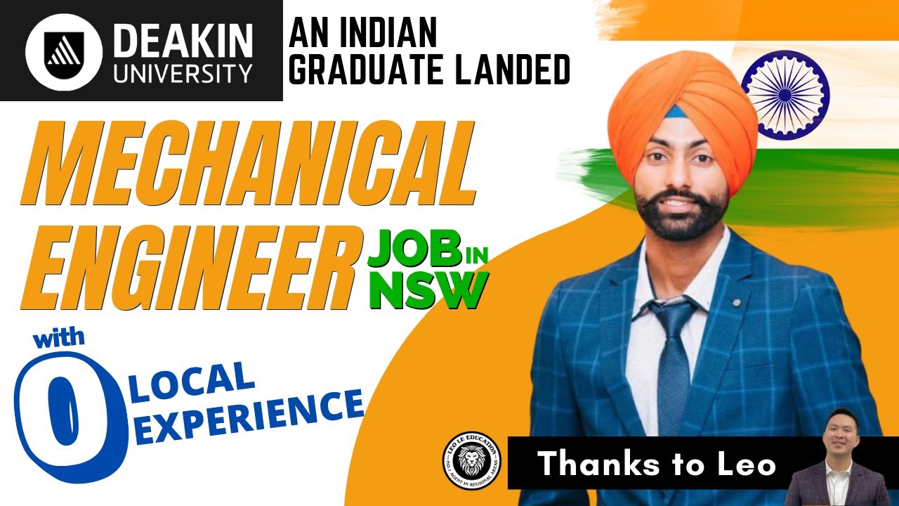 INDIAN MECHANICAL ENGINEER GRADUATE FROM DEAKIN UNIVERISTY WITH 0 LOCAL EXPERIENCE LANDED JOB IN ...