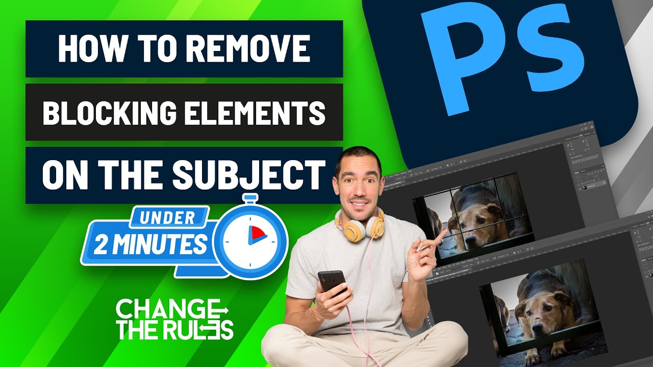 How To Remove Blocking Elements On The Subject - YouTube