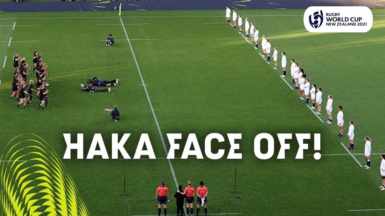 England form line to accept the Haka challenge before Rugby World Cup ...