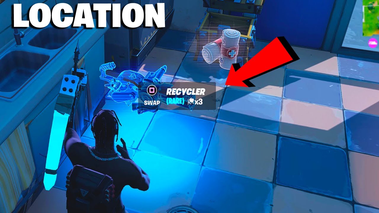 Where to find RECYCLER GUN in Fortnite! (Recycler Gun Junk Gun Location ...